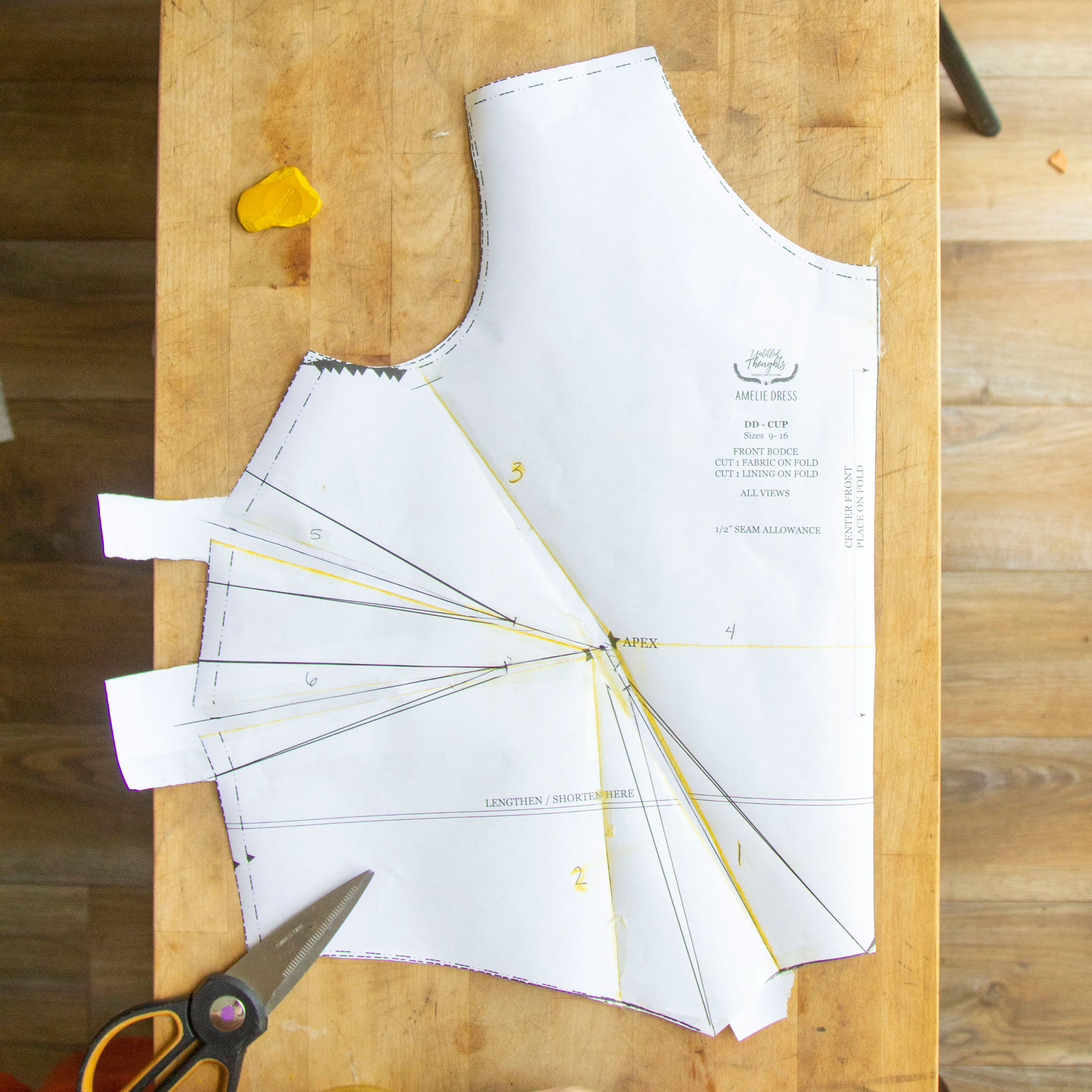 FBA Guide + Amelie Dress Sew Along Week B | Full Bust Adjustment on Non ...