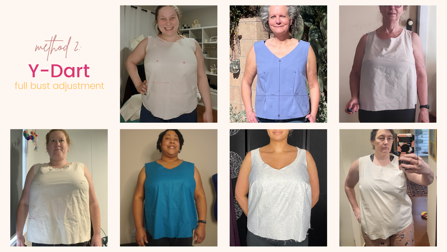 Full Bust Adjustment Guide | Comparing 5 FBA Methods (on 7 Bodies ...